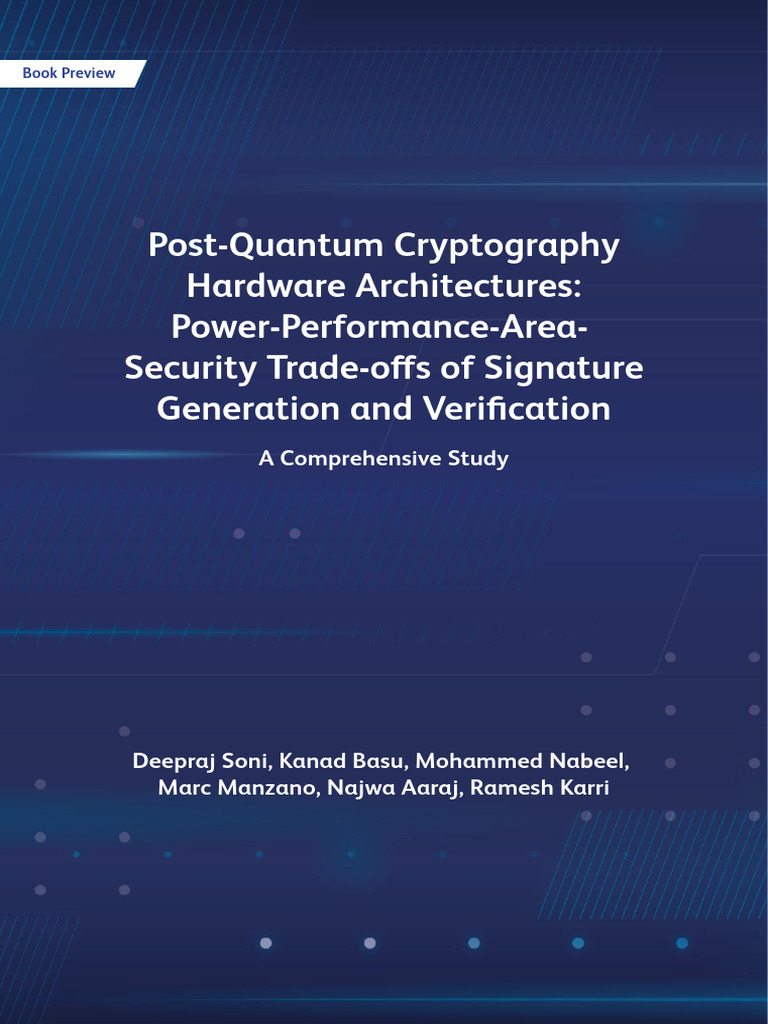 Preview - PostQuantum Cryptography Hardware Architectures-Min | PDF