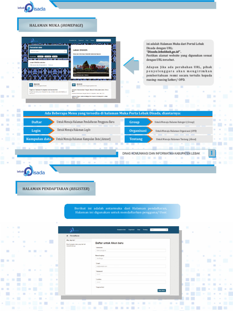 Manual Book Disada | PDF