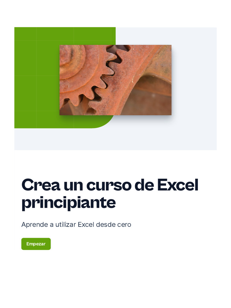 Crea Un Curso de Excel Principiante | PDF