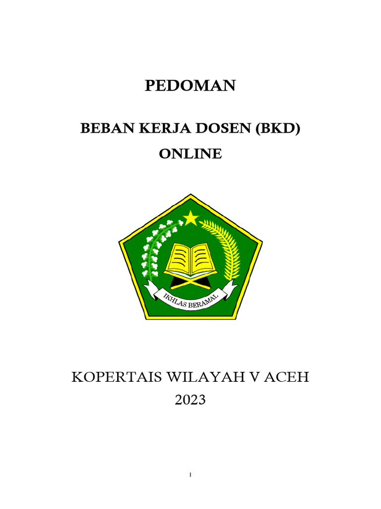 Buku Pedoman BKD | PDF
