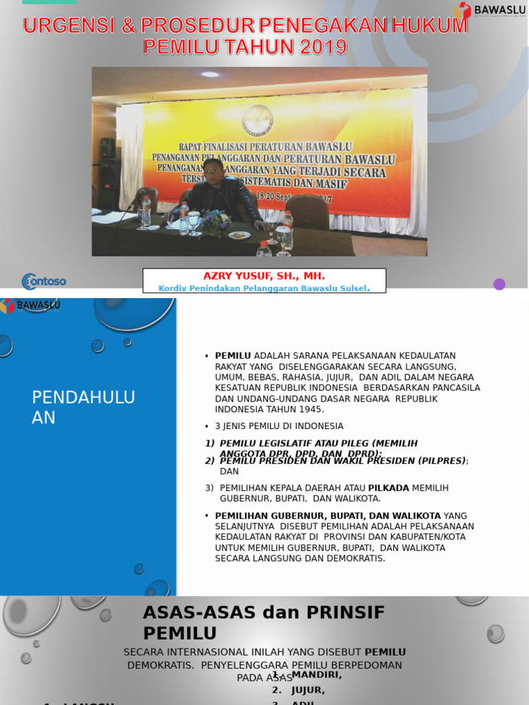 MATERI PP UTK PANWASCAM | PDF