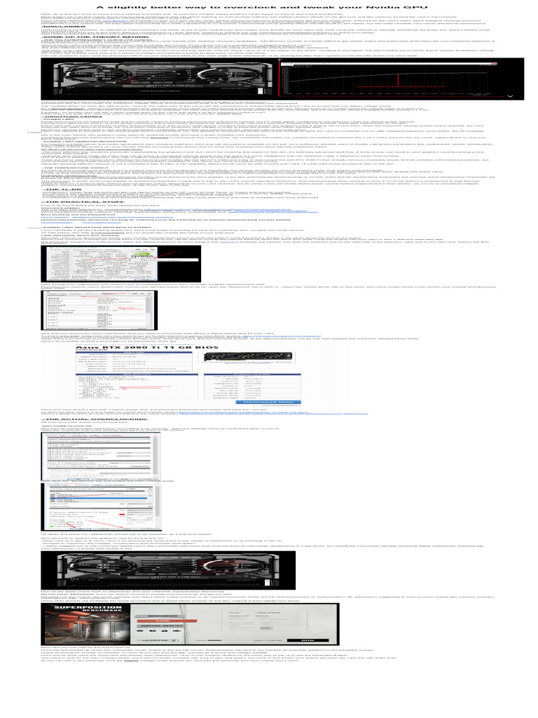 A Slightly Better Way To Overclock and Tweak Your Nvidia GPU | PDF