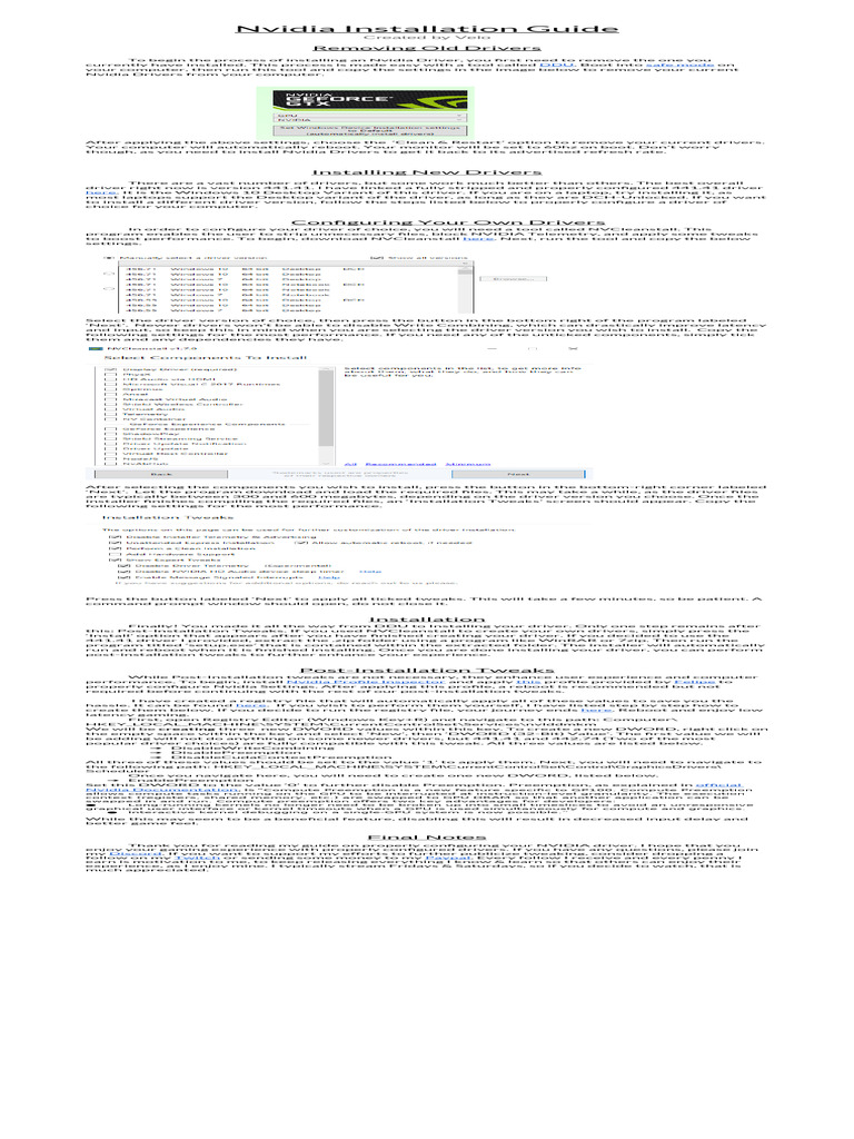Properly Installing An Nvidia Driver | PDF
