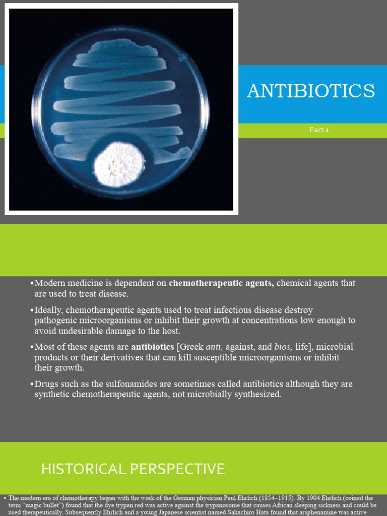 Antibiotics Part 1 Pdf