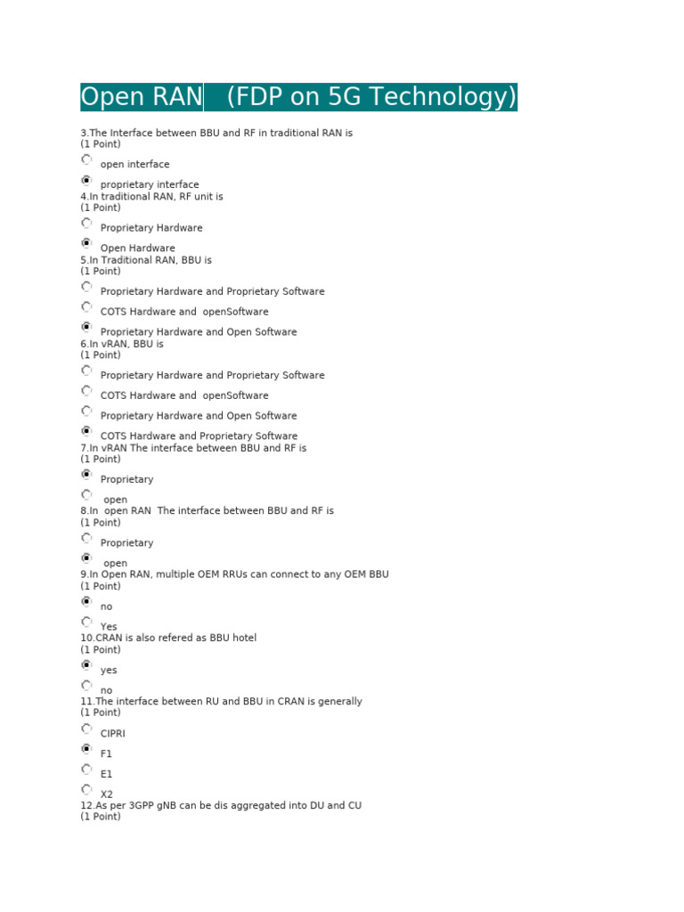 Open RAN | PDF