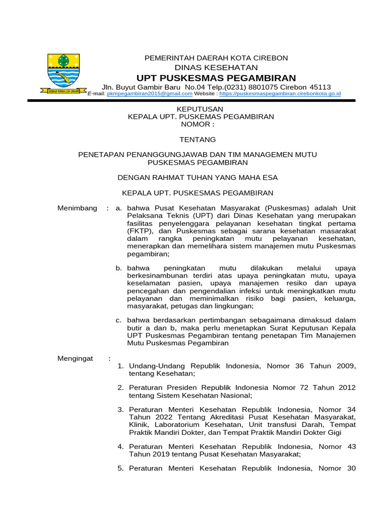 SK Tim Mutu 2023 | PDF