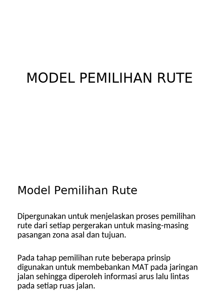 Traffic Assignment Pdf