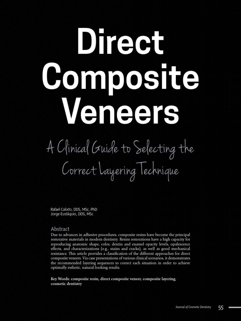 Direct Composite Veneers. Correct Layering | PDF