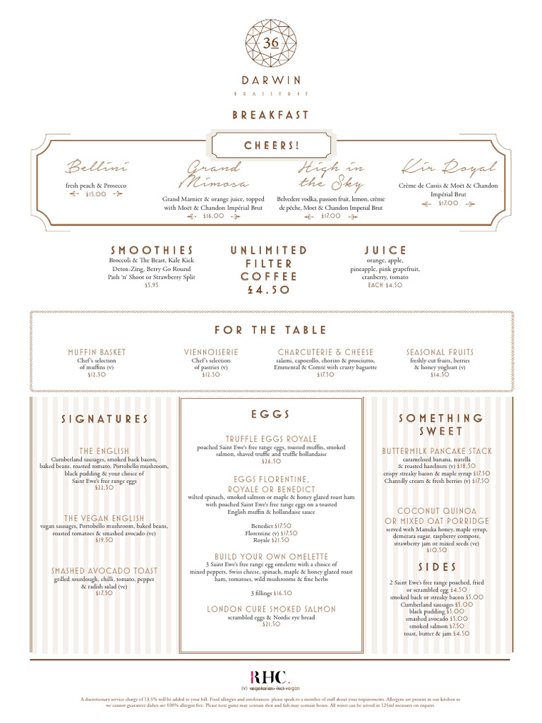 Darwin Breakfast Menu 19.12.2023 | PDF