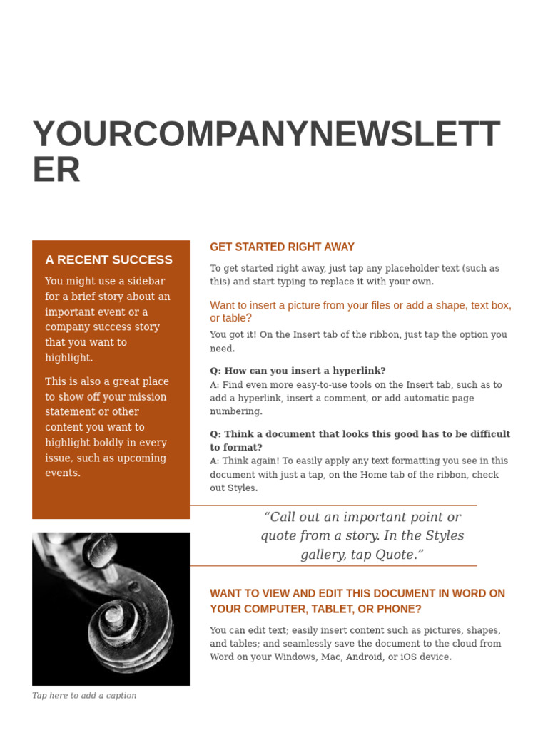 Sample News Letter | PDF