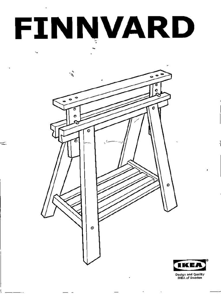 Panduan Manual Meja Ikea Pameran - Finnvard Linnmon | PDF