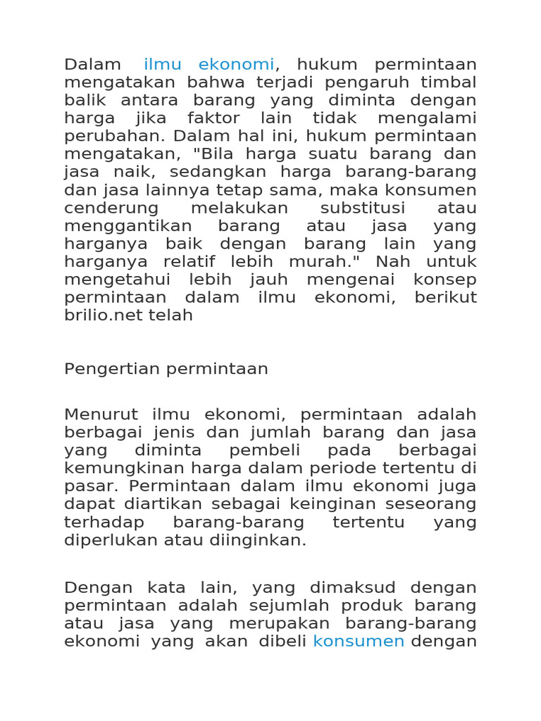 Jenis Permintaan | PDF