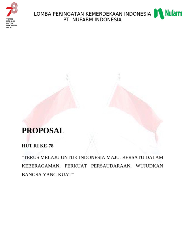 Proposal Lomba Peringatan HUT RI Ke-78_Rev.3 | PDF
