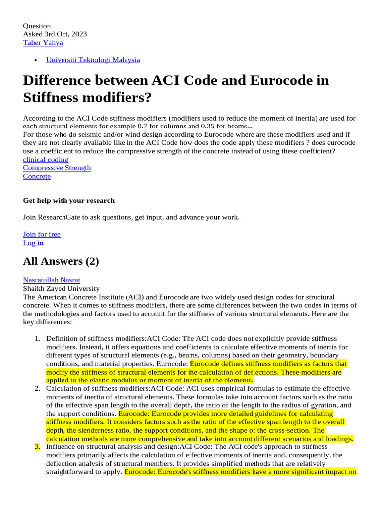 5 Stiffness Modifiers | PDF