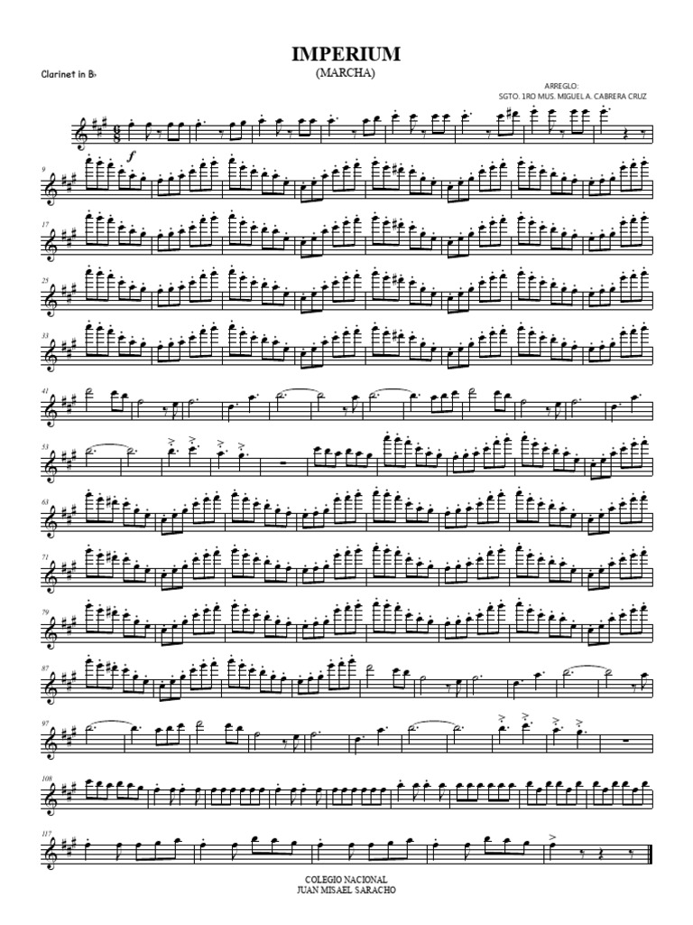 IMPERIUM Clarinet B | PDF