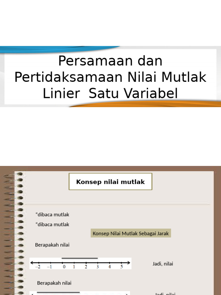 Nilai Mutlak | PDF