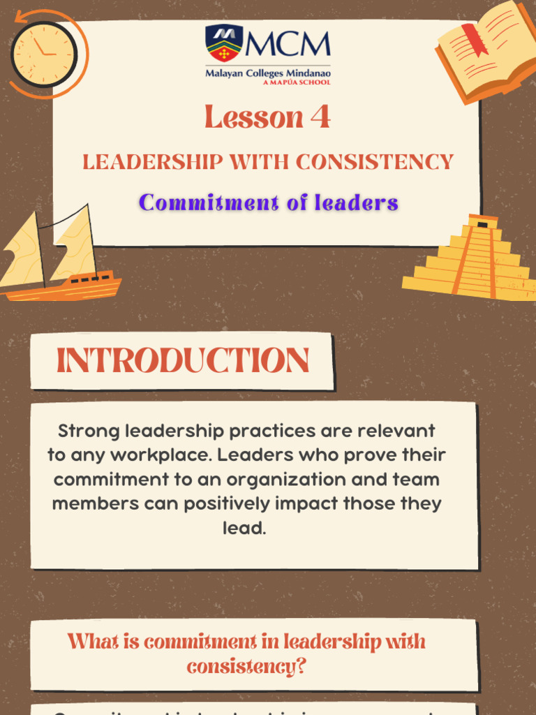 Lesson 4 - Leadership With Consistency | PDF