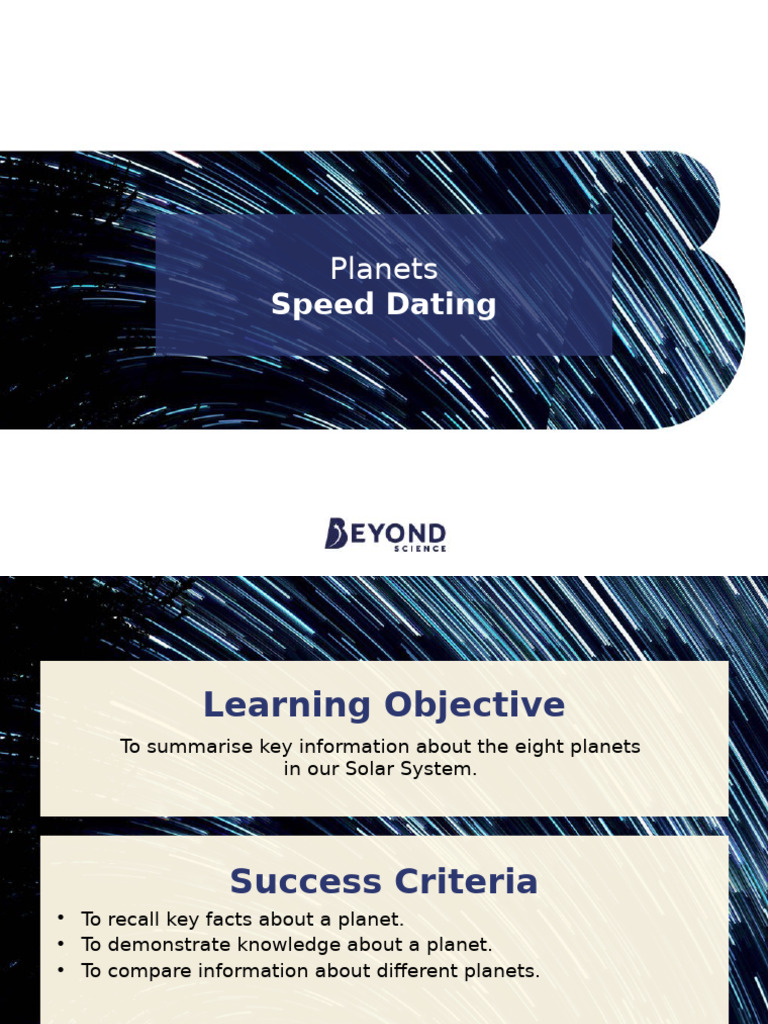 Planets Speed Dating PowerPoint | PDF