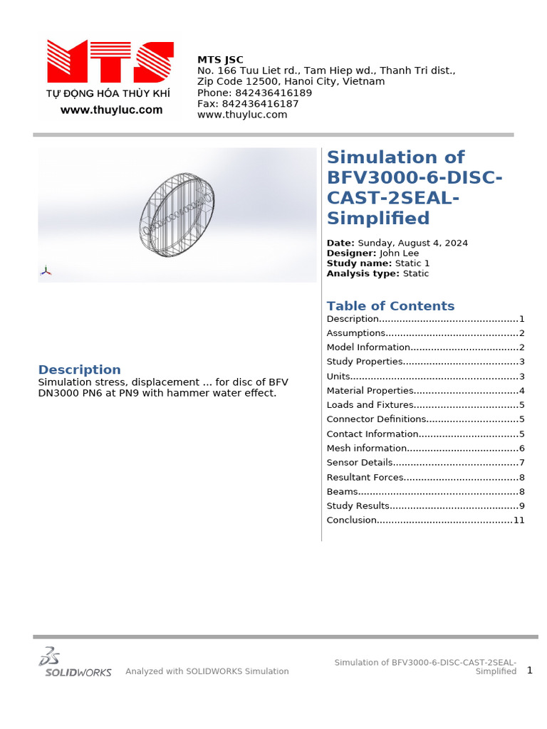 BFV3000-6-DISC-CAST-2SEAL-Simplified-Static 1-3 | PDF