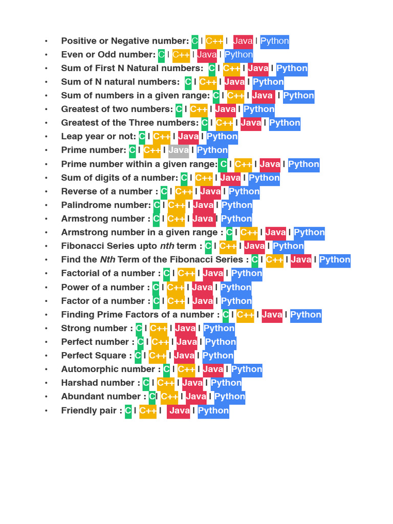 Top-100 Coding Questions | PDF