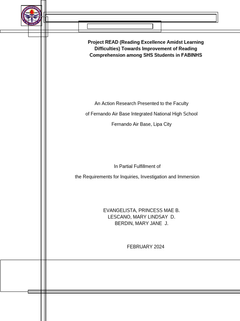 Action-Plan (RESEARCH) SAMPLE | PDF
