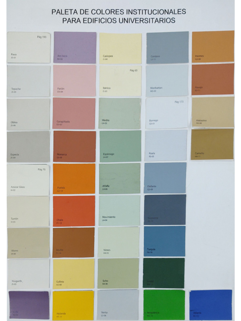 Paleta Institucional de Pintura para Edificios | PDF