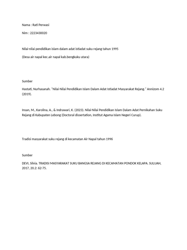 Nama - Rati Per-WPS Office | PDF