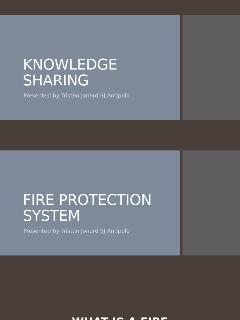 KNOWLEDGE SHARING - FIRE PRO | PDF