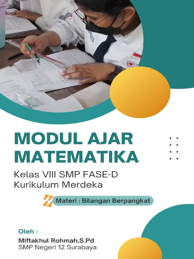 Modul Ajar Kurmer - Kelas 8 Fase D - Bilangan Berpangkat | PDF