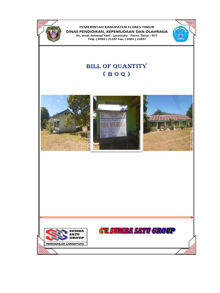 BOQ Pemb. RKB SDK Belogili Dak 2024 Jadi PDF | PDF