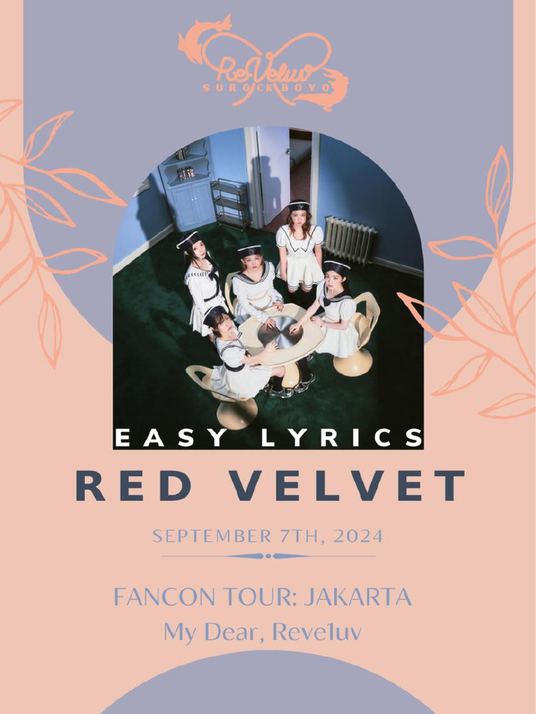 Red Velvet FANCON TOUR - My Dear, Reve1uv (Lyrics Book) | PDF