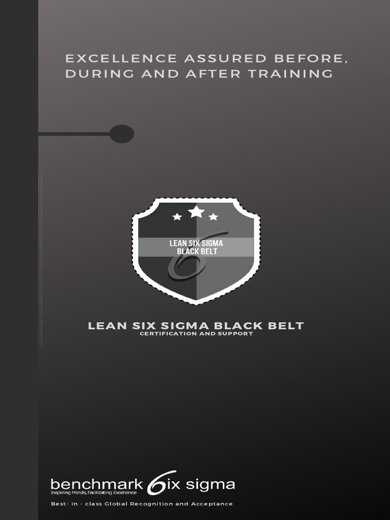 Benchmark Lean Six Sigma Black Belt Brochure Mobile View | PDF
