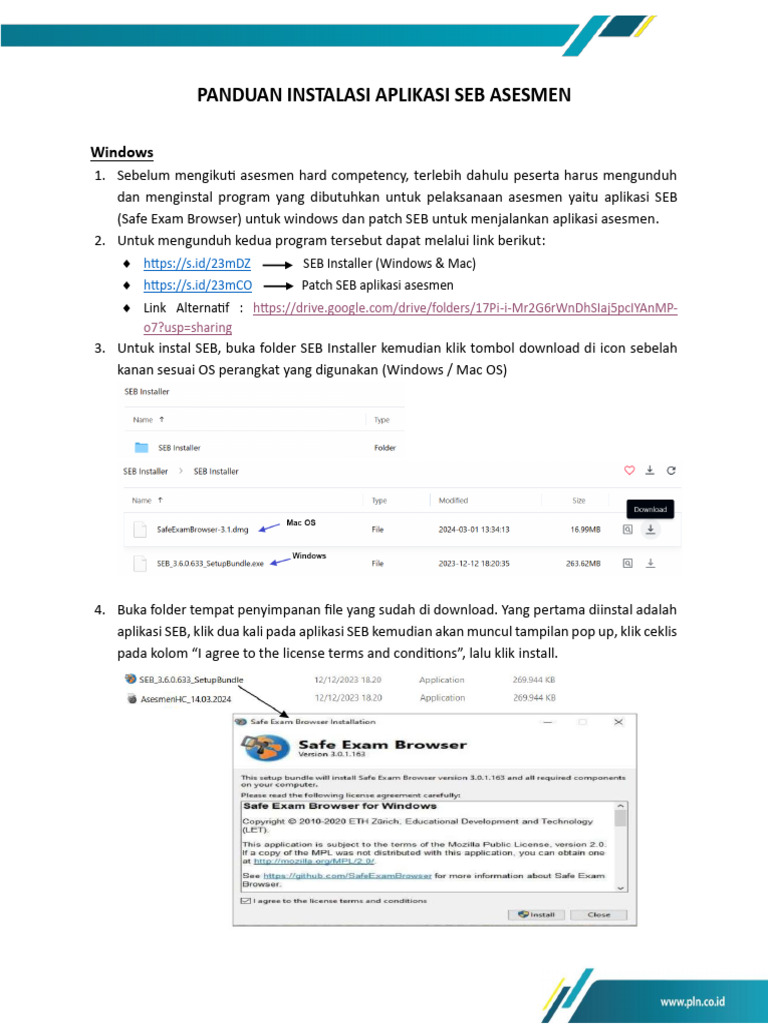 Panduan Instalasi Aplikasi SEB Dan Asesmen Hard Competency | PDF