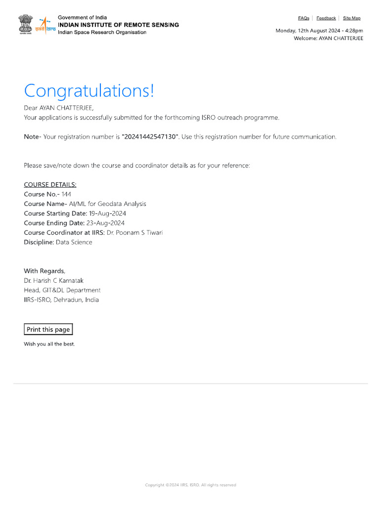 ISRO Workshop AI | PDF