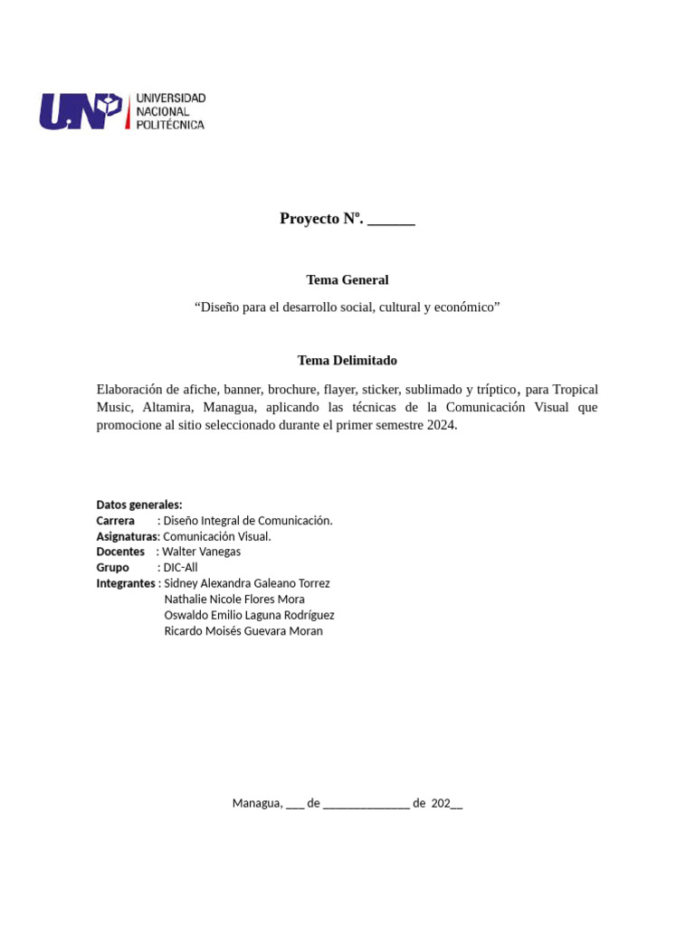 Proyecto Integrador.. (Borrador 1) | PDF