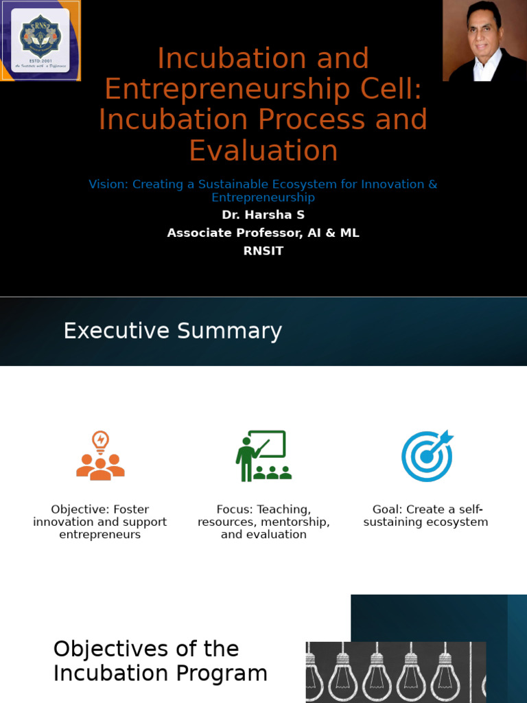 Incubation and Entrepreneurship Cell | PDF | Entrepreneurship | Business