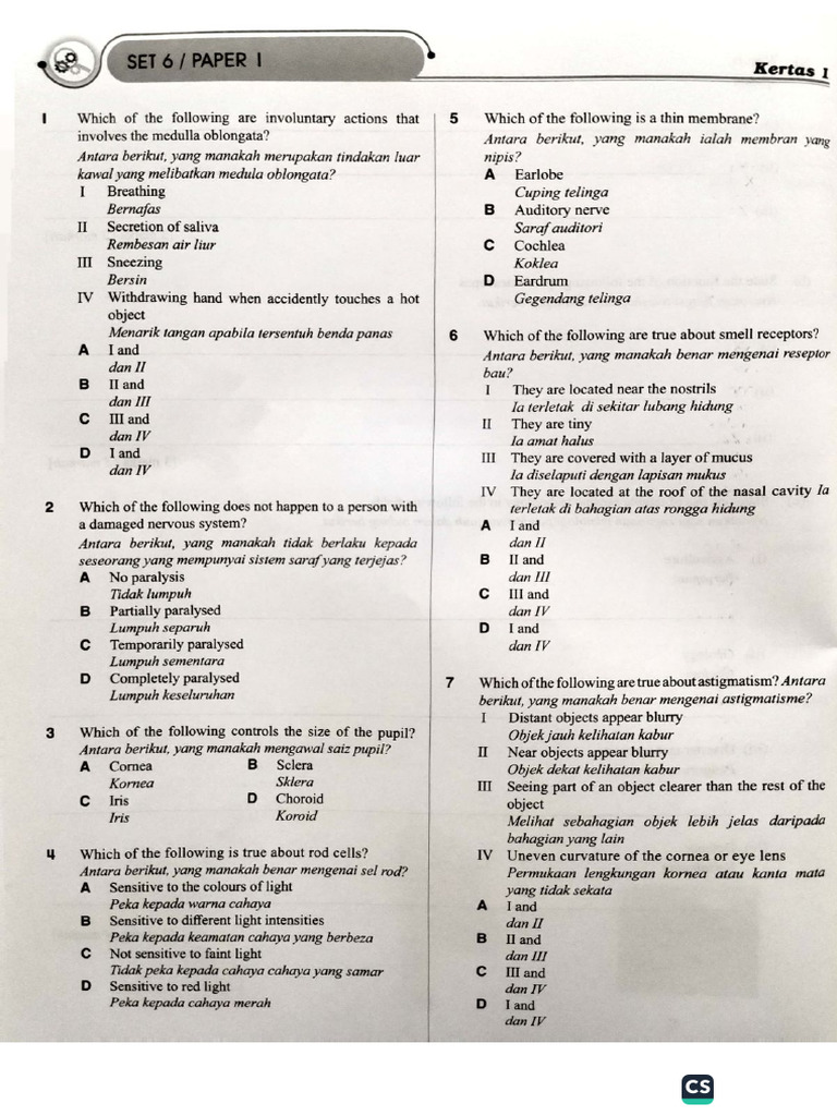 F3 Science - Practice Set6 | PDF