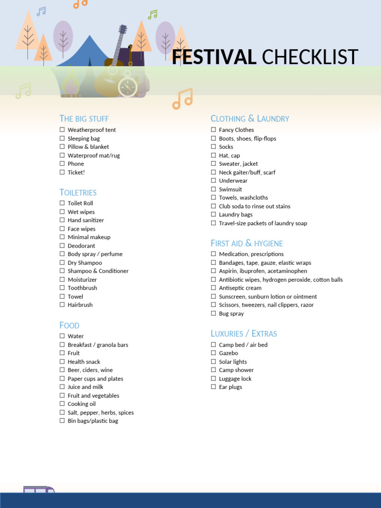 Festival Checklist | PDF