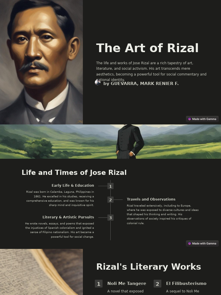 The Art of Rizal | PDF
