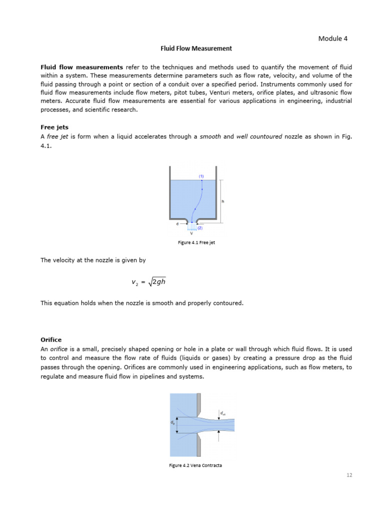 Module 4 Fluid Flow Measurement | PDF