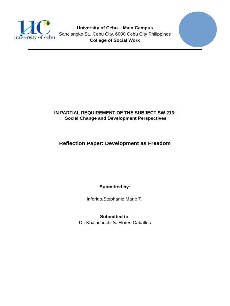 Development As Freedom | PDF