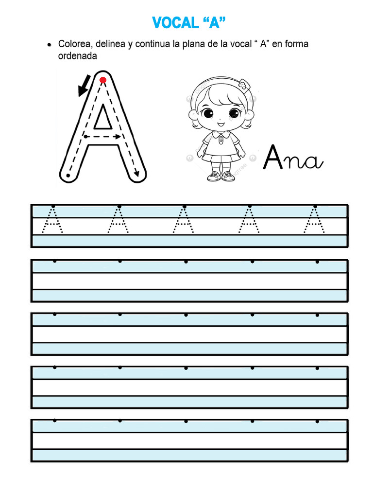 Repaso de Las Vocales | PDF