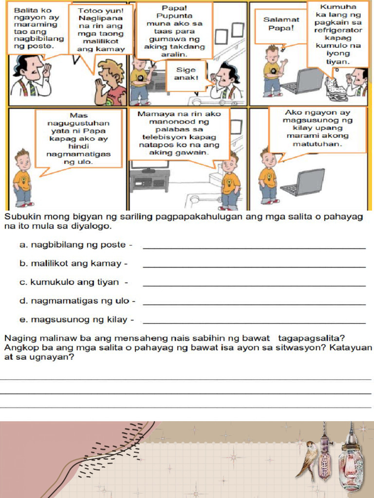 Matalinghaga at Eupemistikongpahayag Filipino 8 | PDF | Philippines