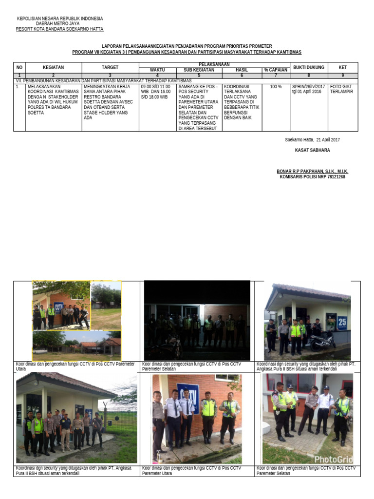 Laporan Pamobvit | PDF