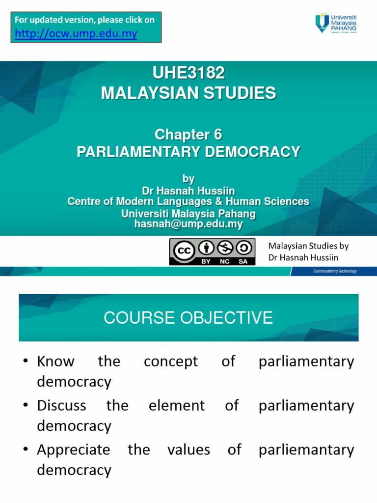 OCW Template - CHAPTER 6 PARLIAMENTARY DEMOCRACY | PDF
