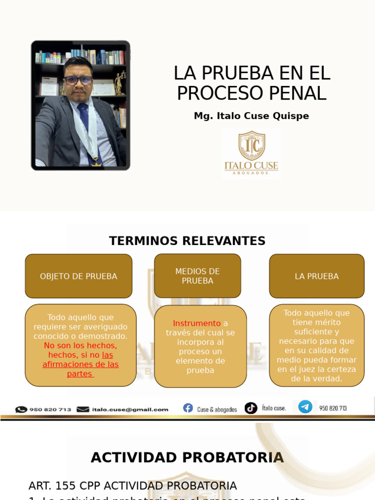 La Prueba en El Proceso Penal | PDF