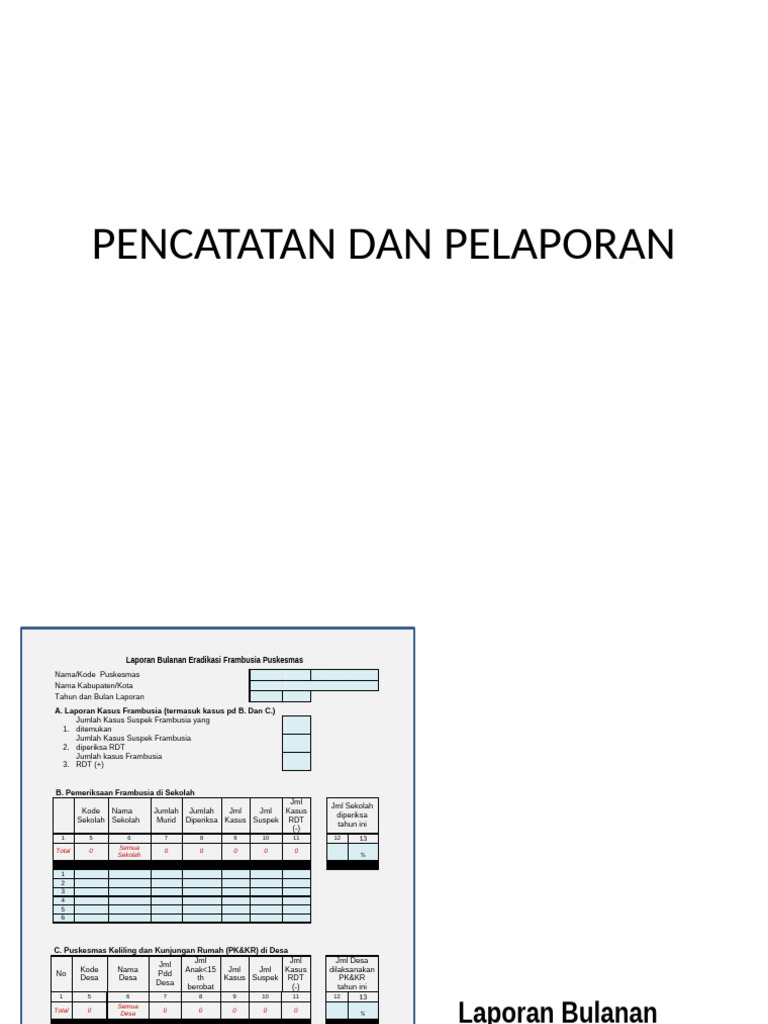 Pencatatan Pelaporan | PDF