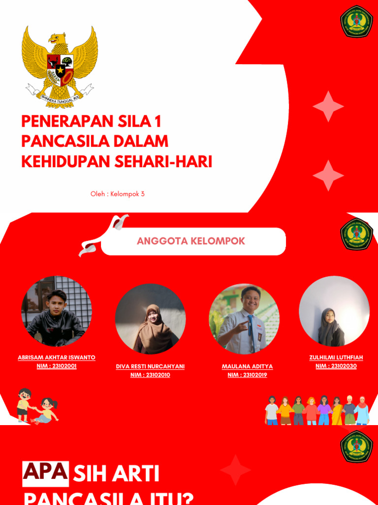 PENERAPAN SILA 1 PANCASILA DALAM KEHIDUPAN SEHARI-HARI | PDF