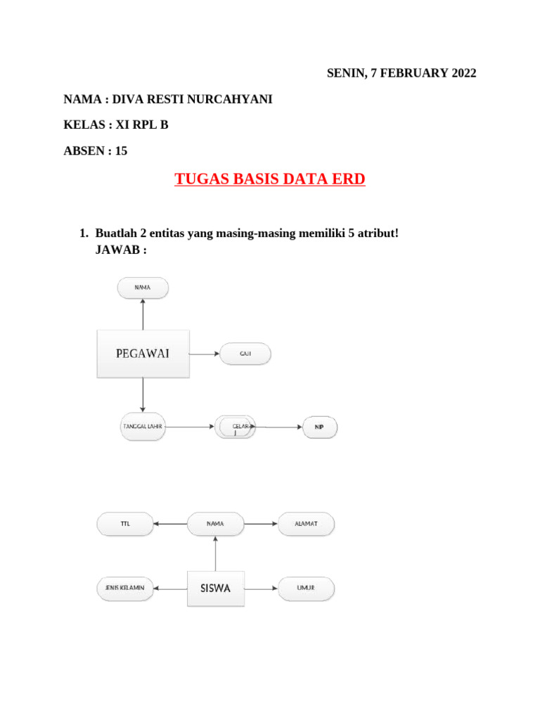 Tugas Erd Latihan Soal | PDF