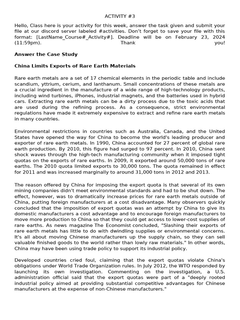 AMG 213 BMG 211 Activity3 2 | PDF